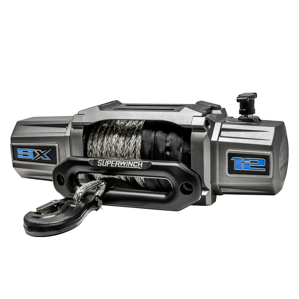 12,000lb Synthetic Rope Winch | Superwinch SX12SR – Alpine Van Works, LLC