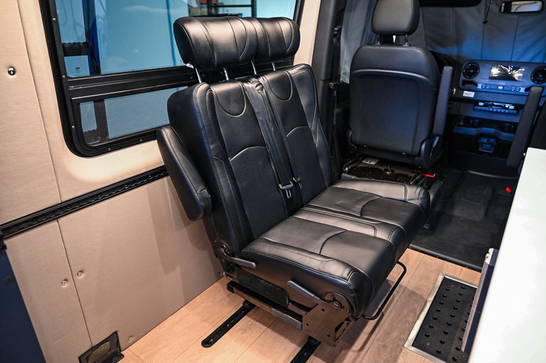 Dual-Fold Double Bench-To-Bed Seat – Alpine Van Works, LLC