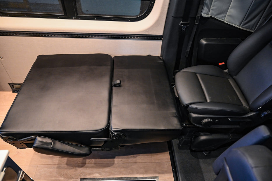 Dual-Fold Double Bench-To-Bed Seat – Alpine Van Works, LLC