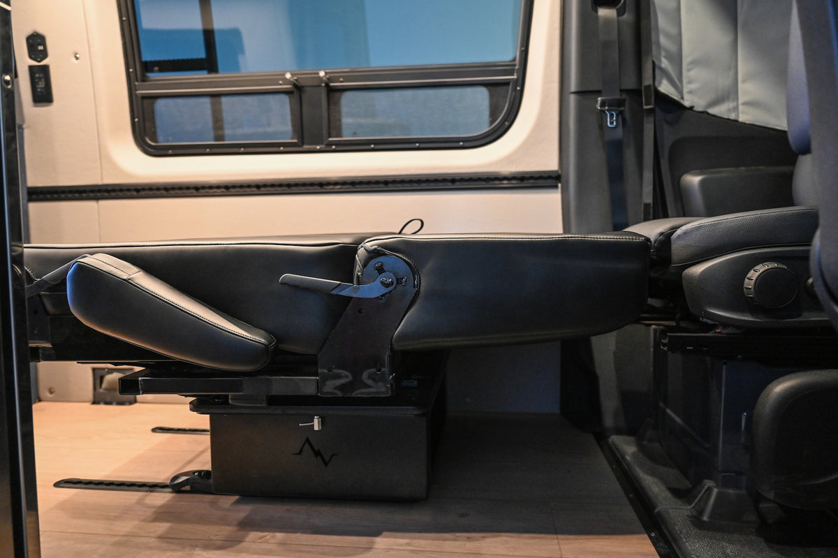 Dual-Fold Double Bench-To-Bed Seat – Alpine Van Works, LLC