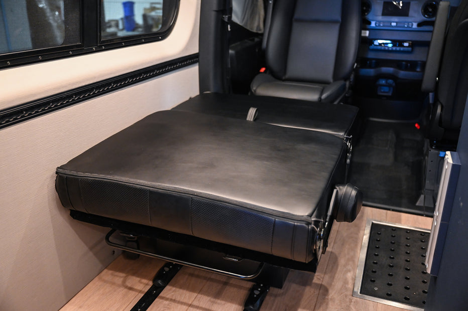 Dual-Fold Double Bench-To-Bed Seat – Alpine Van Works, LLC