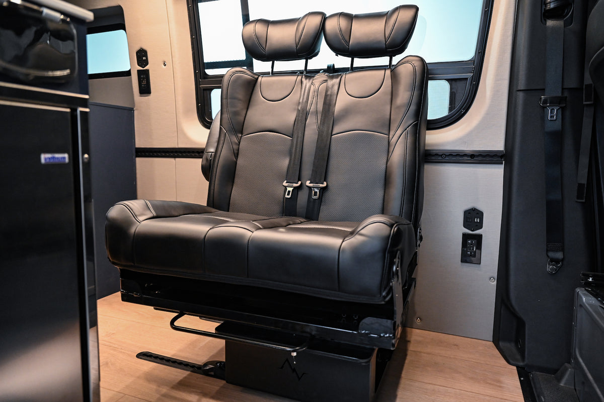 Dual-Fold Double Bench-To-Bed Seat – Alpine Van Works, LLC