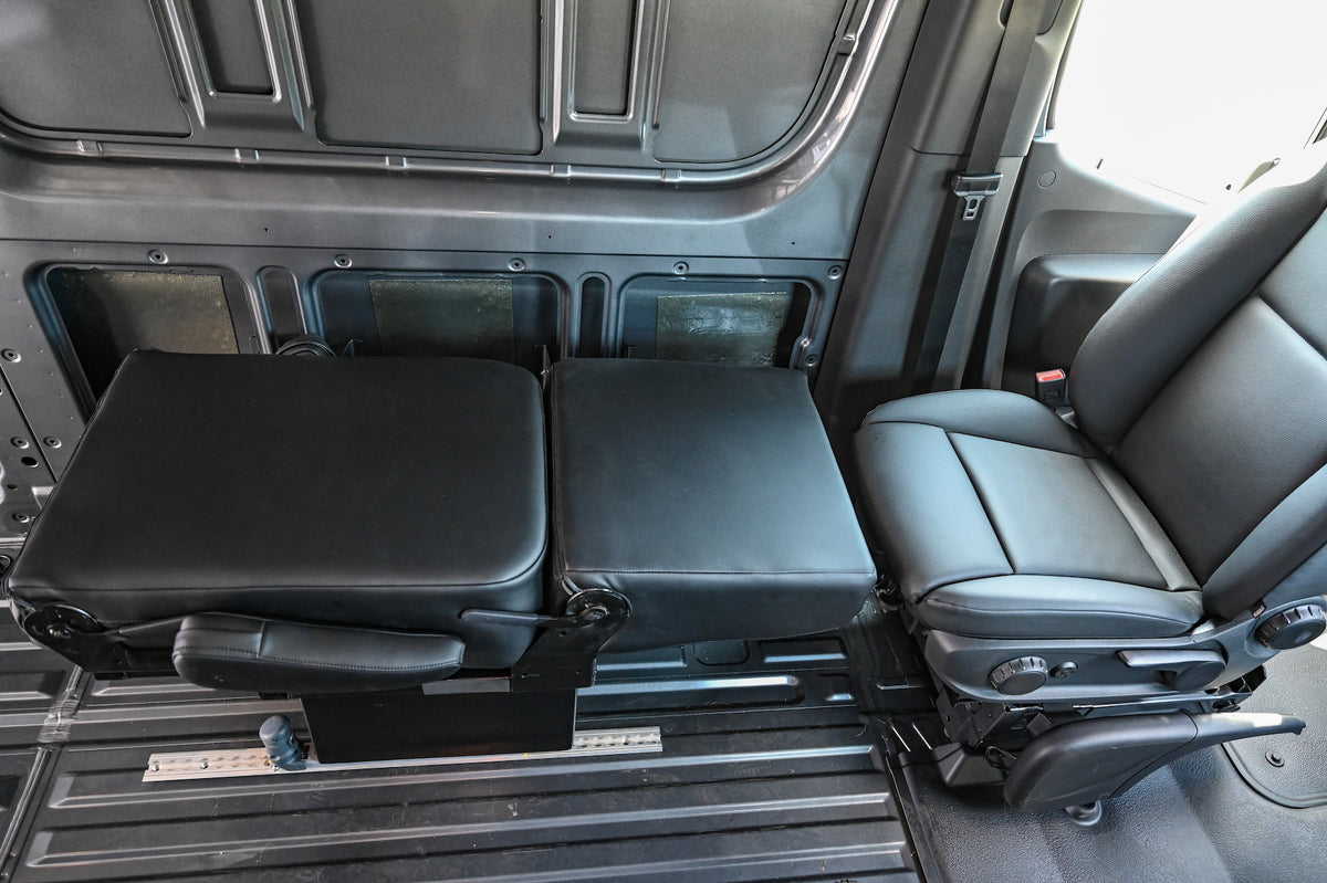 Dual-Fold Single Bench-To-Bed Seat – Alpine Van Works, LLC